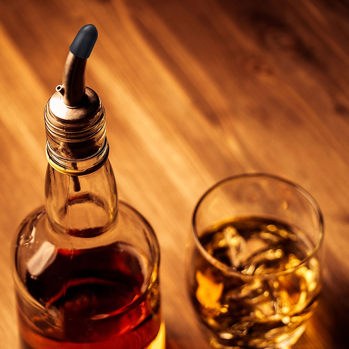 eBoot 150 Pack Pour Spot Caps Pourer Covers Liquor Caps Bottle Spout Dust Protection for Liquor Bottles, Black