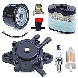 Atunee 792105 276890 Air Filter + 492932 Oil Fuel Filter for 4163205 4163206 407777 445667 445877 Compatible with John Deere LA165 D160 MIU11515 GY21057 Lawn Mower