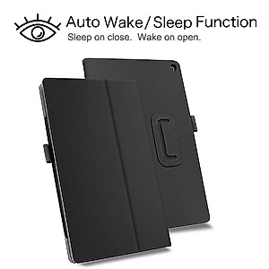 elitegadget Case for Amazon Fire Max 11 11" Tablet (13th Generation, 2023 Released) - Slim Lightweight Folio Folding Stand Cover PU Leather Case + 1 Stylus and 1 Screen Protector (Black)