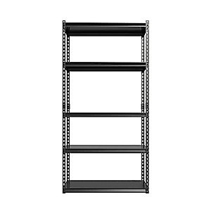 Woueniut Garage Storage Shelves, 72" Heavy Duty Metal Storage Utility Rack with Adjustable 5 Tier Shelving Storage Rack for Warehouse Basement Kitchen Living Room 35.8" W x 16" D x 72" H (4 Pack)