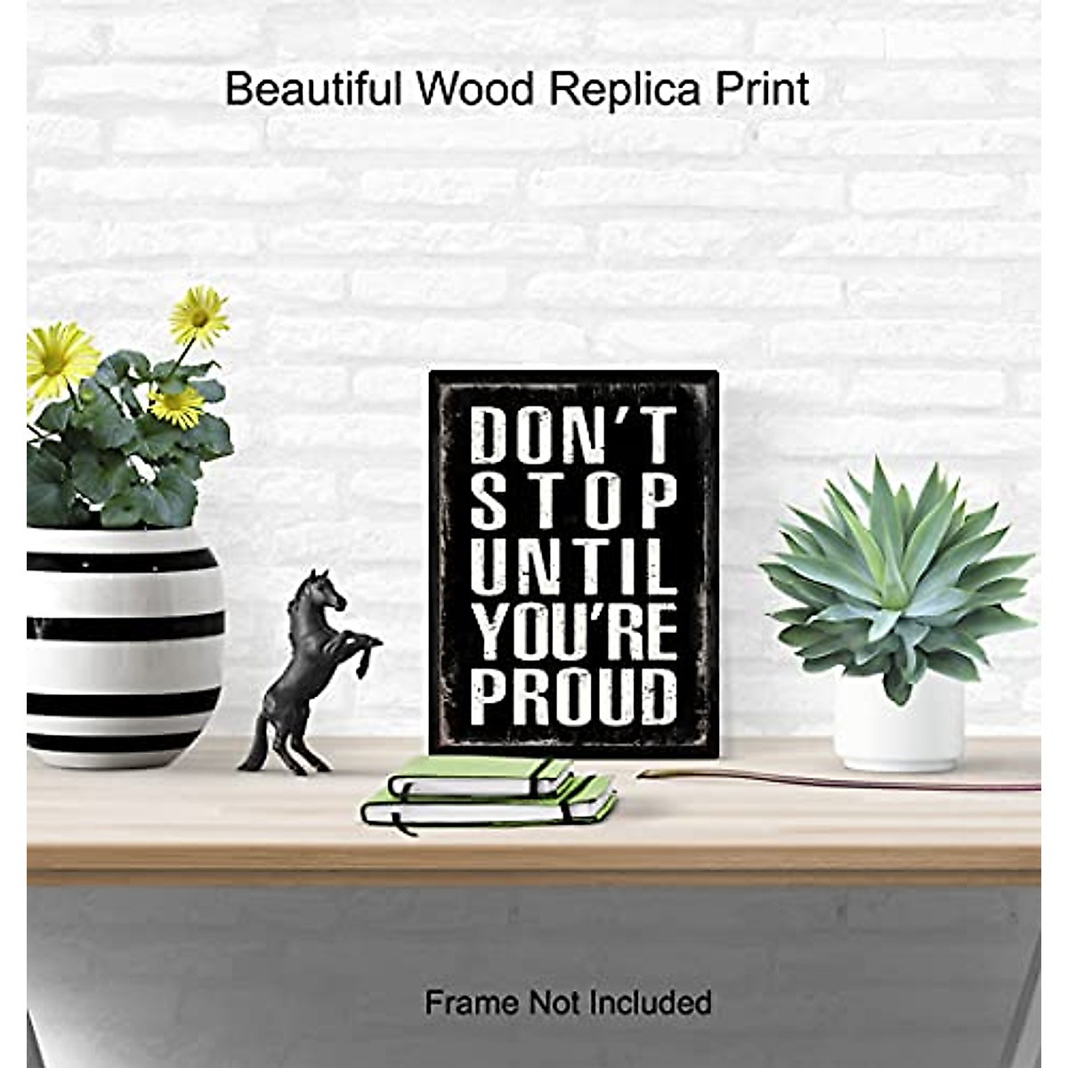Motivational Wall Art Posters - Inspirational Gifts for Men - Entrepreneur Wall Art - Inspiring Positive Quotes Sayings - Encouragement Gifts - Encouraging Wall Decor - Home Office, Gym Wall Decor