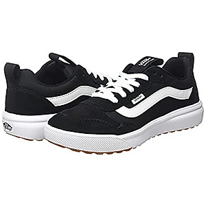 Vans Unisex Range Exp Suede Canvas Sneaker - Black/White 8