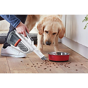 BLACK+DECKER Dustbuster Handheld Vacuum, Cordless, AdvancedClean+, White (HHVK320J10)