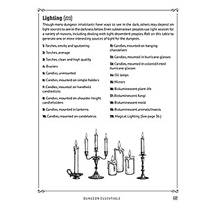 Random Tables: Dungeons and Lairs: The Game Master's Companion for Creating Secret Entrances, Rumors, Prisons, and More