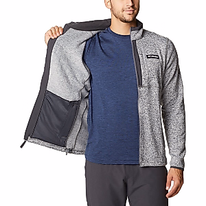 Columbia Men's Sweater Weather Full Zip, City Grey Heather, Medium