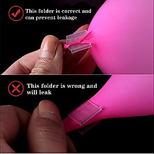 AYLIFU Transparent Balloon V-shaped Clip Plastic V-shaped Balloon Clip Wedding Creative Balloon Clip Wedding Party Halloween Sealed Balloon Clip 150 pieces