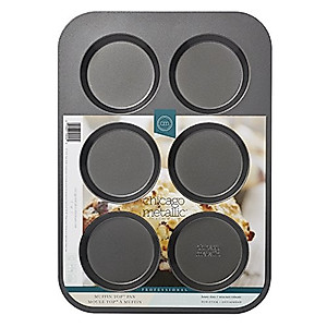 Chicago Metallic 16640 Muffin/Cupcake Pan, Standard, Grey
