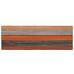 Door mat Bathroom Mat gy Bath Rug Farmhouse Rustic Barn Door Burnt Orange Grey Welcome Mat,Soft Plush Non-Slip Floor Mat Absorbent Runner Rug Fluffy Doormat for Bedroom Living Room Indoor,18x30 inch