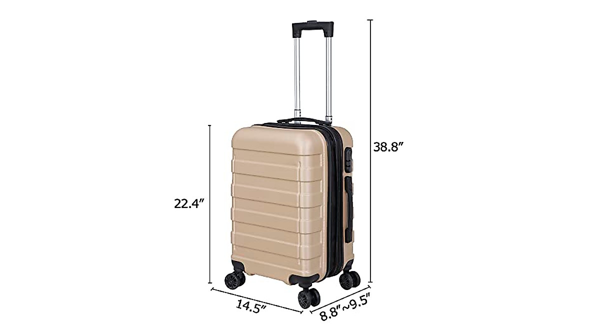 22-Inch Expandable Hardside Luggage with Spinner Wheels