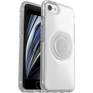 OtterBox Otter + POP Symmetry Series Clear Case for iPhone SE (3rd and 2nd gen) and iPhone 8/7 , Polycarbonate - Clear