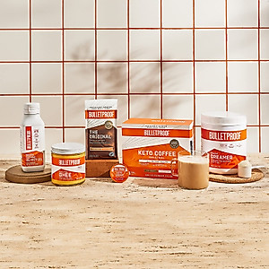 Bulletproof Keto Coffee Pods, 24 Ct, All-In-One Recipe, 100% Arabica Medium Roast, MCT Oil, Organic & Grass-Fed Butter