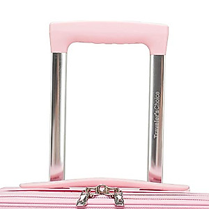 Traveler's Choice Pagosa Indestructible Hardshell Expandable Spinner Luggage, Pink, Carry-on 22-Inch