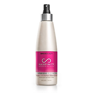 Hairfinity Revitalizing Leave In Conditioner - Biotin Growth Treatment for Dry, Damaged Hair and Scalp - Silicone Free Heat Protection Formula Mends Split Ends with Quinoa and Jojoba Oil 8 oz
