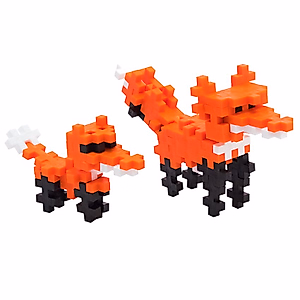PLUS PLUS – Mini Maker Tube – Red Fox – 70 Piece, Construction Building Stem Toy, Interlocking Mini Puzzle Blocks for Kids