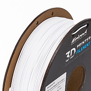 INLAND Micro Center PLA+ 3D Printing Filament 1.75mm - White PLA Plus 3D Printer Filament - PLA Pro Dimensional Accuracy +/- 0.03 mm - 1 kg Cardboard Spool (2.2 lbs)