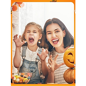 Sasylvia 120 Pairs Halloween earrings Sets Halloween Studs earrings Bulk Bat Cat Witch Stud earrings Set Spider Web Pumpkin Skull earrings Drop Halloween Jewelry for Women Girls for Party