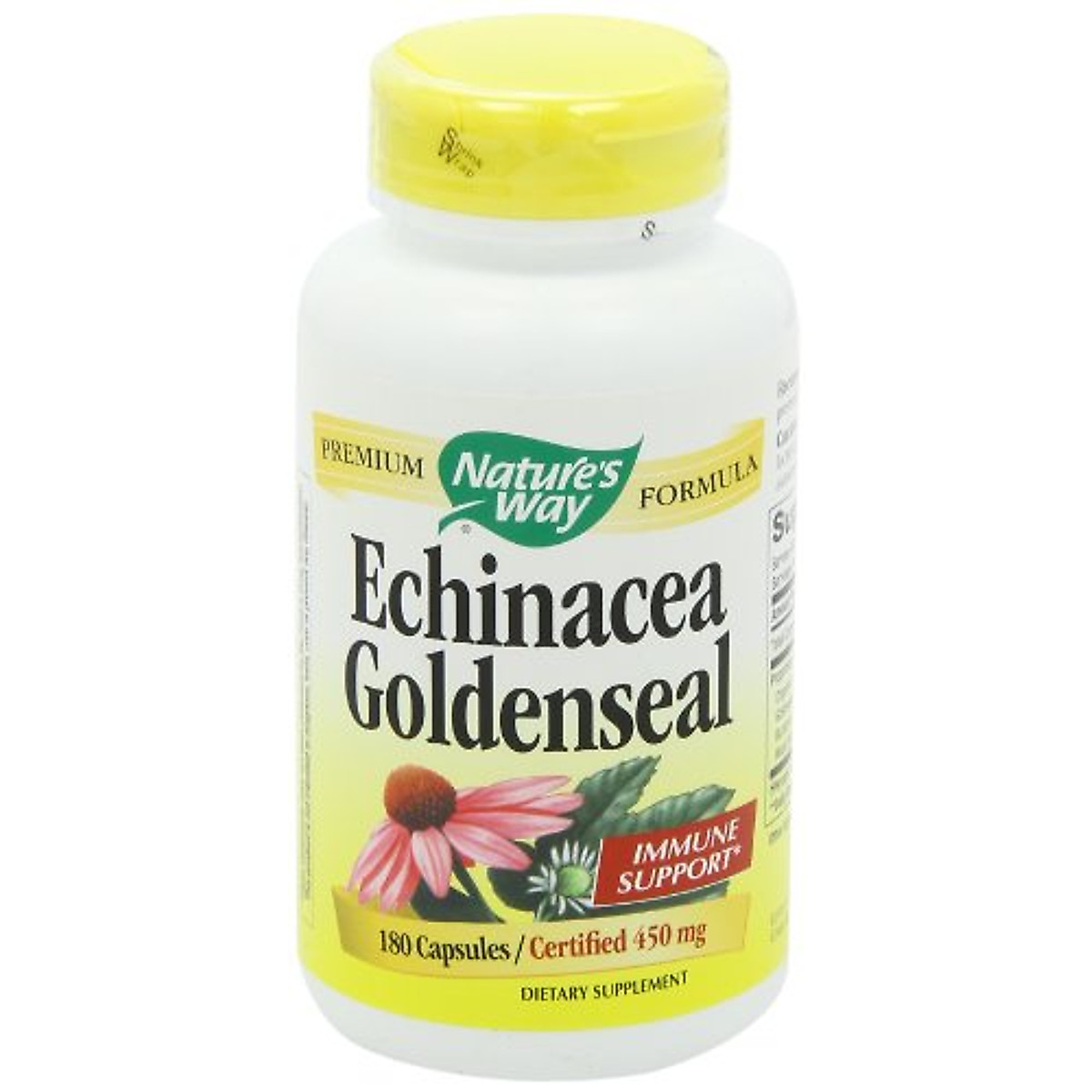 Nature's Way Premium Blend Echinacea Goldenseal 900 mg per Serving 180 Capsules