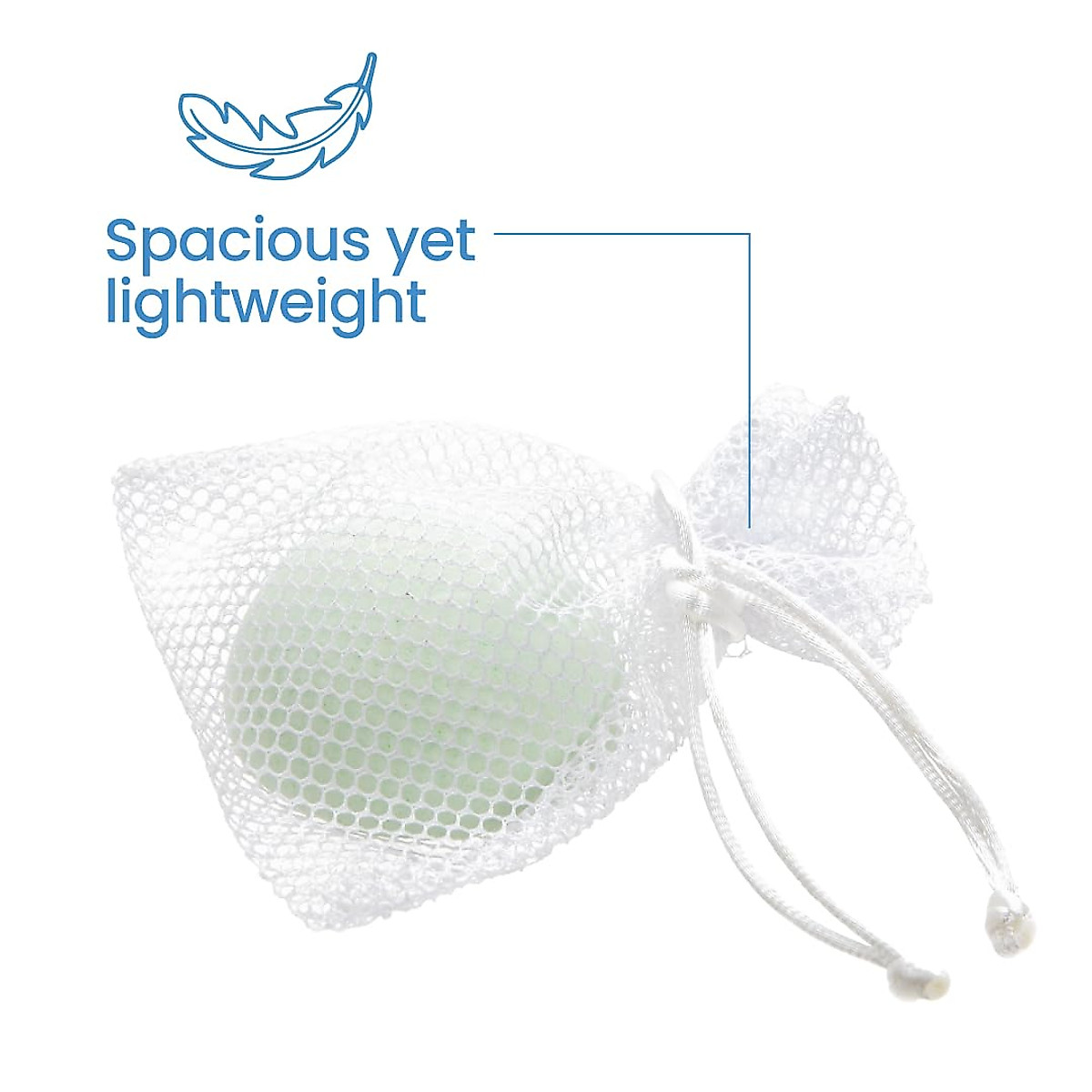 Ginger Lily Farms Botanicals Shower Blast Mesh Bag, Extends The Life Of Shower Blast, White, 12 Count