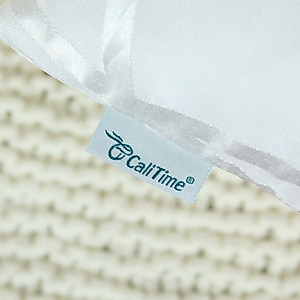 CaliTime Pack of 2 Throw Pillow Covers Cases for Couch Sofa Home Decor Modern Shining & Dull Contrast Triangles Abstract Lines Geometric 16 X 16 Inches White