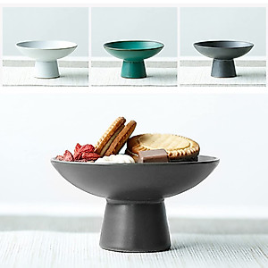UPKOCH Footed Bowl Japanese Style Bowl Decorative Fruit Dish Holder Dessert Display Stand for Home Flowers Vase Planter