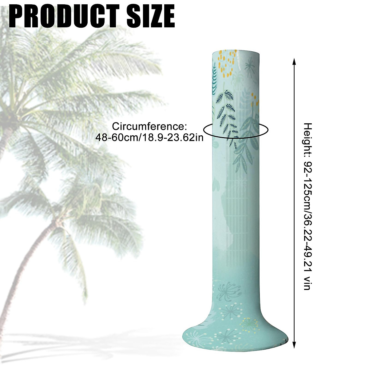 AMIJOUX Tower Fan Dust Cover, Vertical Fan Dustproof Protection Cover, Dustproof Standing Pedestal Fans Covers Protective Oscillating Guard Protector for Floor Fan