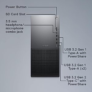 Dell XPS 8960 Desktop Computer Tower 2023 | 13th Gen Intel Core i9-13900 24-Core CPU, 32GB DDR5 RAM, 4TB NVMe M.2 PCIe SSD, Intel UHD Graphics 770, Windows 11 Home