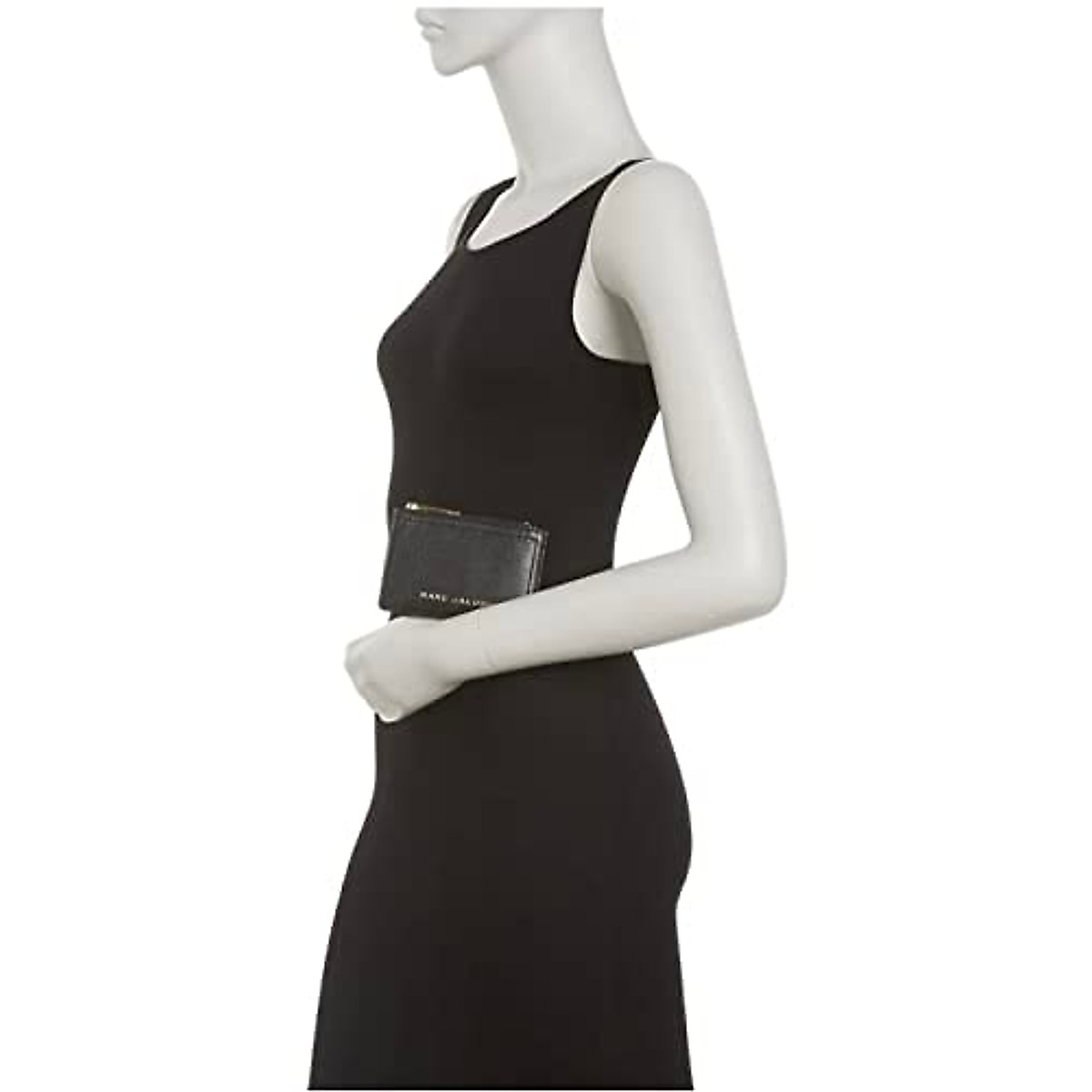 Marc Jacobs M0016972 Black/Gold Hardware Groove Top Zip Women's Wallet