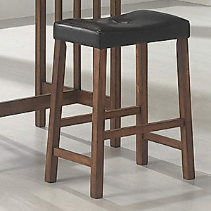 Coaster Furniture 3 Pc Counter Height Set Brown/Black 130004