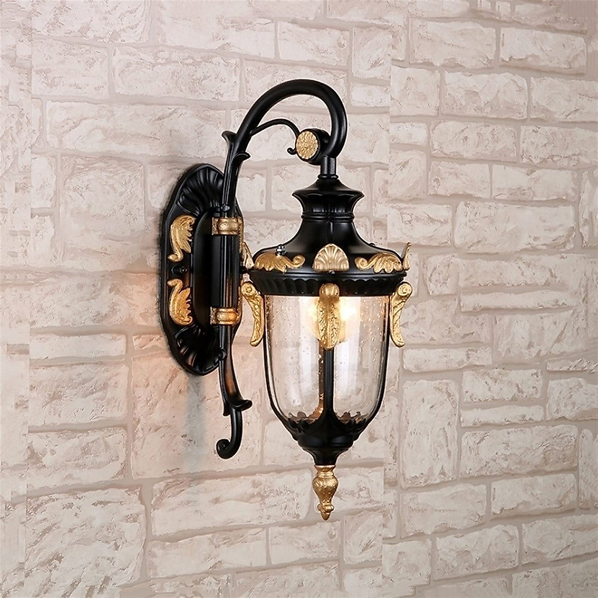 European wall light Wall-mounted Exterior Wall Light Europe Outdoor Wall Lamp Waterproof Garden Lights Retro Creative Doorway Lighting Luminaire Home Decor Royal House Courtyard Porch Fence Sconce Fix