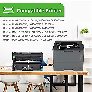 Aztech Compatible Drum Unit Replacement for Brother DR820 DR-820 DR 820 for Brother HL-L6200DW MFC-L5850DW MFC-L5900DW MFC-L6700DW MFC-L5800DW HLL6200DW HL-L5200DW HLL5100DN Printer (Black, 2-Pack)