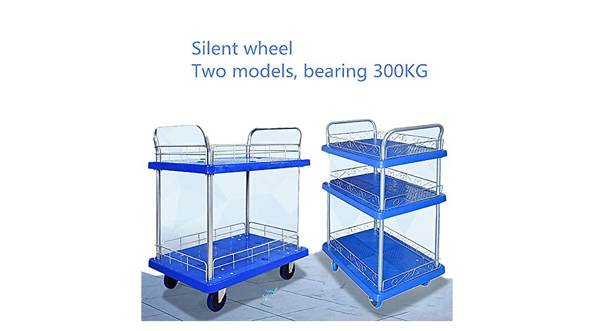 Portable Folding Handcart - 600kg Capacity Multi-Function Trolley