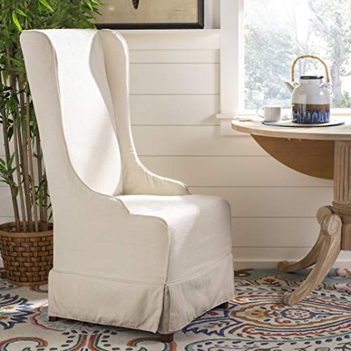 Safavieh Mercer Collection Stella Slip Cover for Side Chair, Ivory