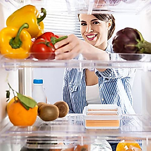 4 Pcs 3.9 inch Mini Cheese Container for Fridge Sliced Cheese Container for Fridge Cheese Storage Cheese Storage Container for Fridge with Lids for Refrigerator Food Vegetable Keep Cheese Fres