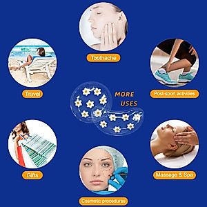 Gel Ice Pack Reusable Cooling Under Eye Pads and Patches, Hot Cold Treatment Pack for Redness,Pain Relief and Eye Relax