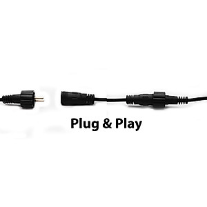 10 Pack White LED Light Deck Landscape Garden Lighting Kit with Transformer and Outdoor Photocell Dusk to Dawn Automatic Sensor