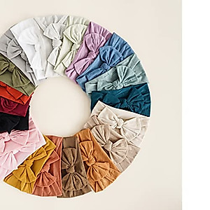 Prohouse 20PCS Baby Nylon Headbands Hairbands Hair Bow Elastics for Baby Girls Newborn Infant Toddlers Kids