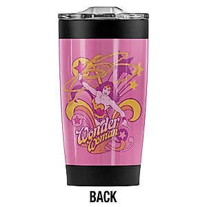 Logovision Wonder Woman Save Me Stainless Steel Tumbler 20 oz Coffee Travel Mug/Cup, Vacuum Insulated & Double Wall with Leakproof Sliding Lid | Great for Hot Drinks and Cold Beverages