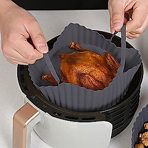 Air Fryer Cooking Liner - Heat Resistant Oven Baking Paper Liner | Round Non-Stick Serving Pot, Oven Tray, Air Fryer Accessories for Microwave Ovens, Freezers, Air Fryers Bairong