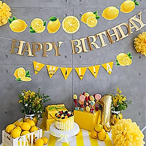 45 Pcs Lemon Cutouts for Summer Bulletin Board Lemon Accents Back to School Classroom Decorations