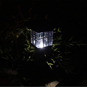 BOOHR Solar Post Lights, Waterproof Fence Pillar Lights, Outdoor Decoration Patio Lights for Home and Garden