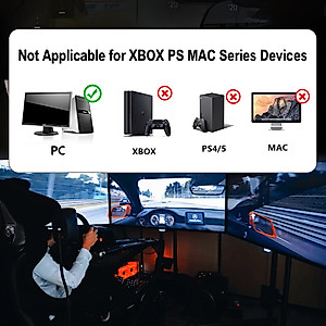 RASTP 64Bit PC USB Handbrake for SIM Racing Games Logitech G27 G25 G29 T500 T300 FANATECOSW LFS DIRT RALLY.2,Red