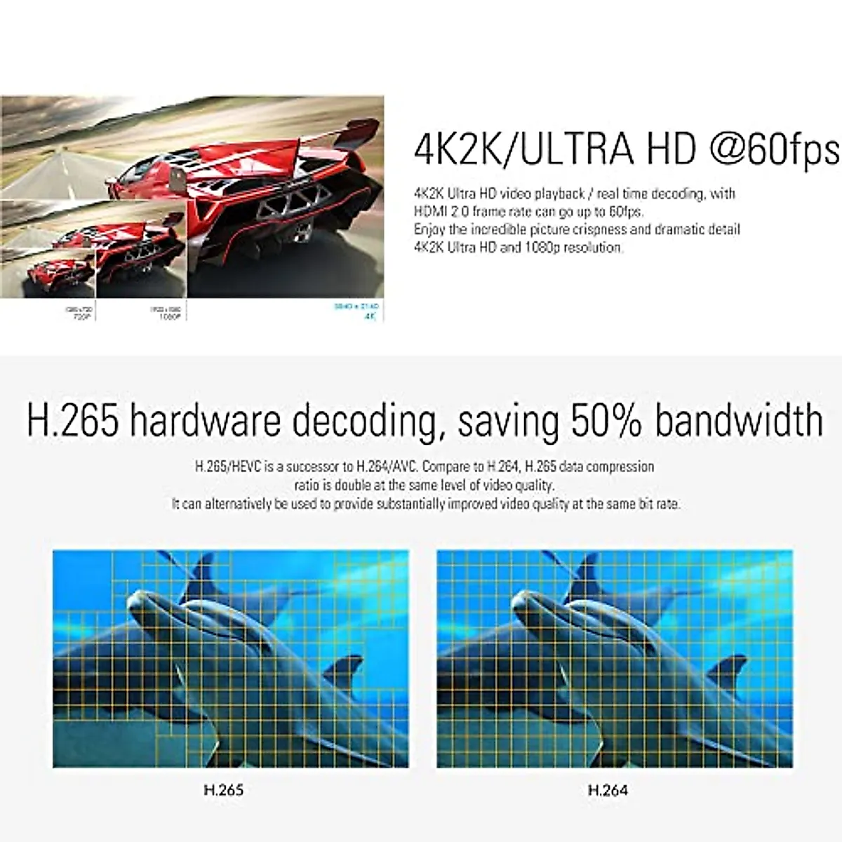 MyGica ATV1960 Octa Core Android Smart TV Box,4K HD Streaming Media Player Box 3GB/16GB/4K/HDR/1000M LAN/Internal