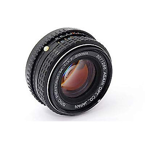 SMC Pentax-M 50mm F1.7 manual focus lens.