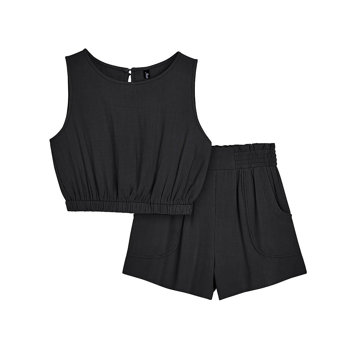 AUTOMET Two Piece Sets Women Summer 2 Piece Spring Summer Outfits Beach Vacation Cruise Resort Wear 2024 Fashion Clothing Black M