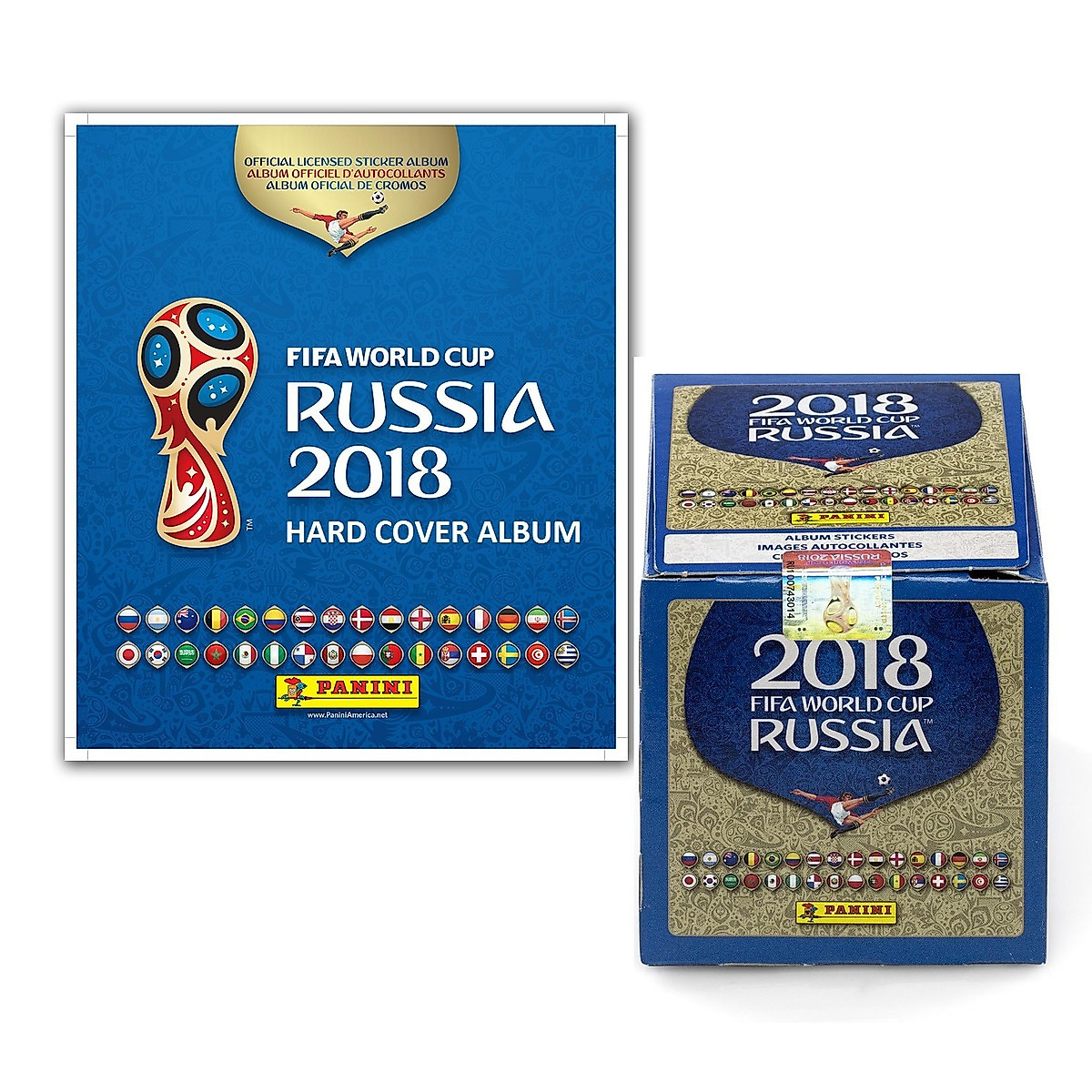 Panini 2018 FIFA WORLD CUP RUSSIA HARD COVER ALBUM + 1 BOX