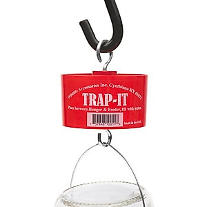 Bird Feed Ant Trap - Protect Bird Feed and Nectar From Ants With the Trap-It Moat (Red)