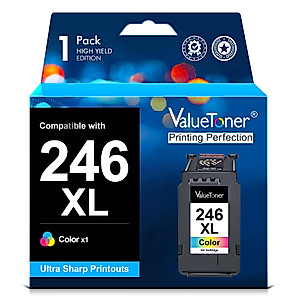 Valuetoner Ink Cartridge Replacement for Canon Cl-246Xl CL-244 to use with MX492 MX490 MG2420 MG2520 MG2522 MG2920 MG2922 MG3022 MG3029 (1-Color)