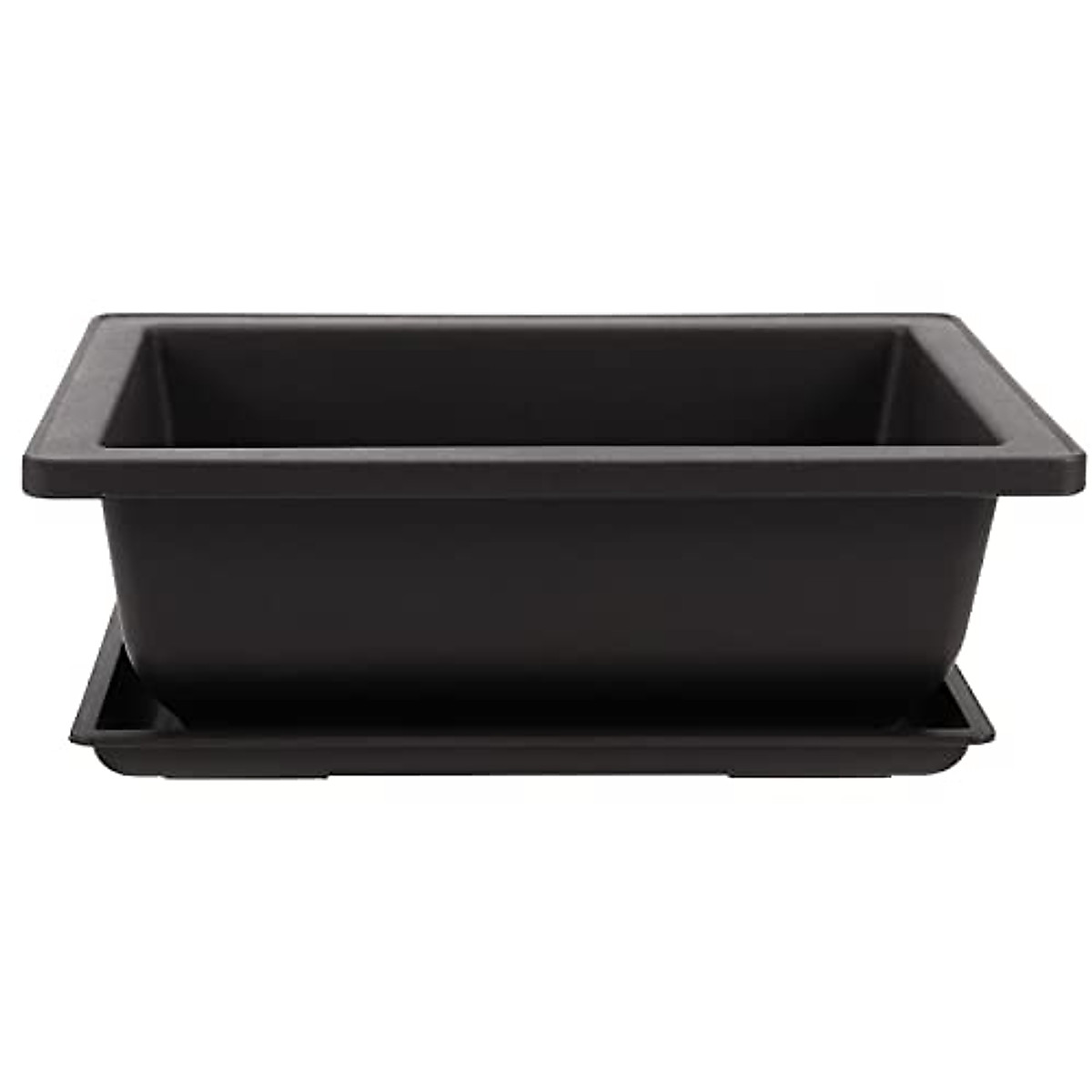 MOUYAT 15 PCS 6.5 Inch Bonsai Training Pots, Rectangular Plastic Bonsai Tree Growing Large Planter Pot for Plants, Garden, Yard, Office, Balcony, Home Decoration