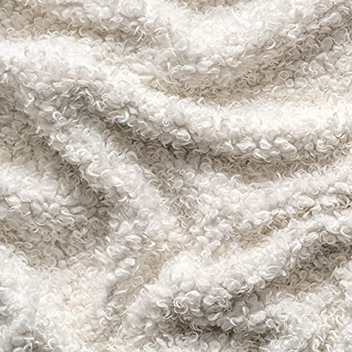 nuLOOM Marlow Machine Washable Soft Shaggy Faux Sheepskin Area Rug, 5' x 8', White