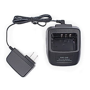 Replace KSC-35S Rapid Charger Compatible for Kenwood TK-3400 TK-2200LP TK-2300VP TK2400 TK-3200L TK-3302UK Radio Battery knb-45l knb-65l knb-63l
